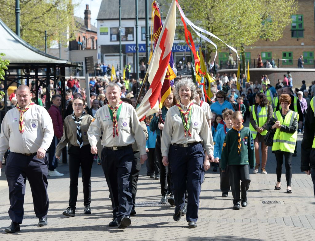 Luton Scouts celebrate St George in style | Falkes (Luton) District